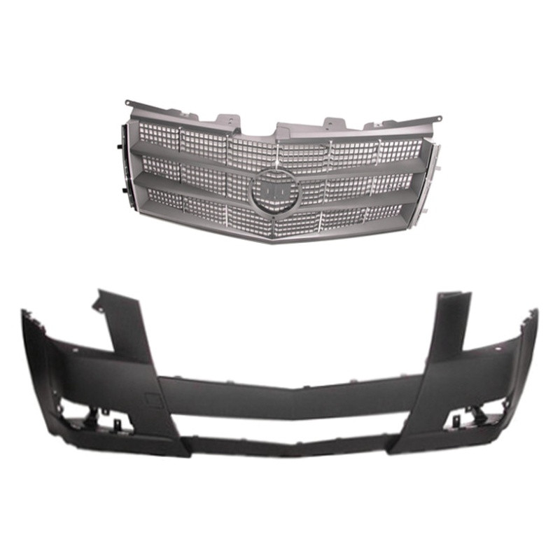 Replace® BNDL-231888 - 2-Piece (Front Bumper Cover, Grille) (Standard Line)