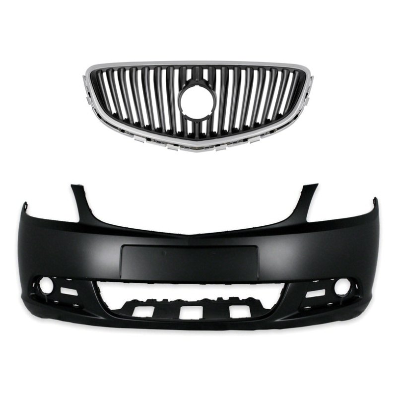 Replace® BNDL-231982 - 2-Piece (Front Bumper Cover, Grille) (Standard Line)