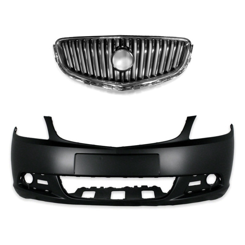Replace® BNDL-231983 - 2-Piece (Front Bumper Cover, Grille) (Standard Line)
