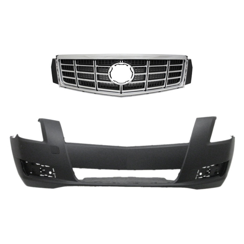 Replace® BNDL-231993 - 2-Piece (Front Bumper Cover, Grille) (Standard Line)
