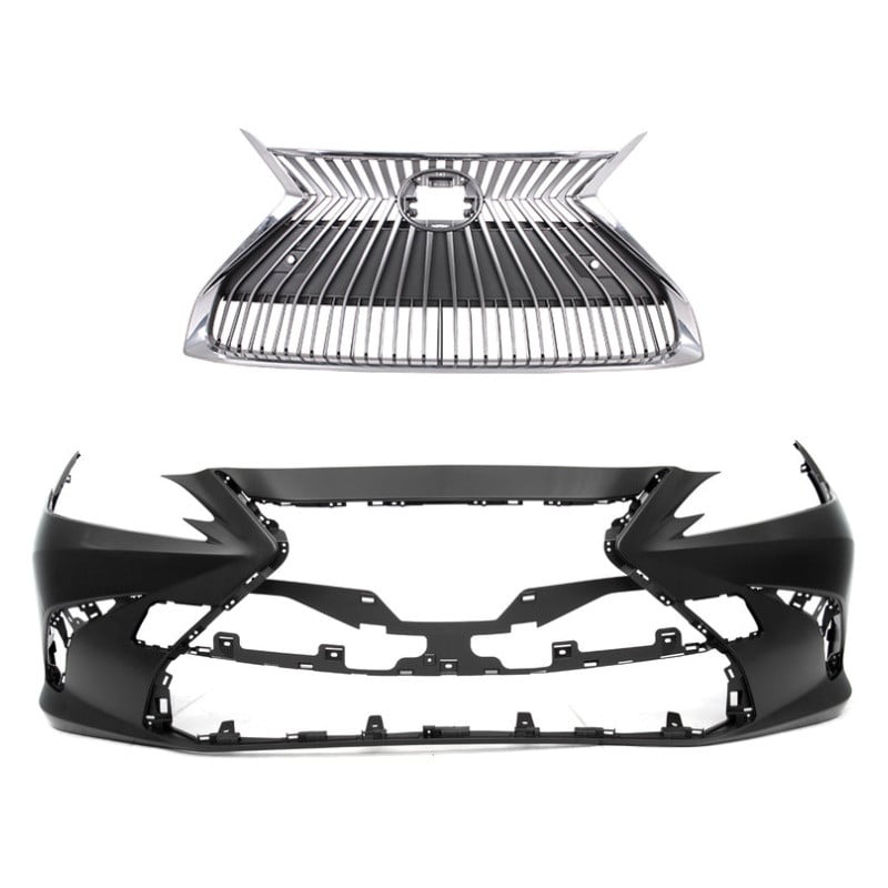 Replace® BNDL-232032 - 2-Piece (Front Bumper Cover, Grille) (Standard Line)