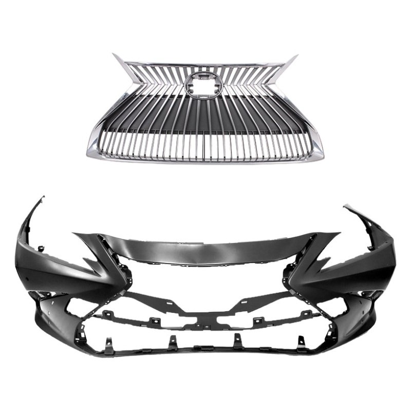 Replace® BNDL-232040 - 2-Piece (Front Bumper Cover, Grille) (Standard Line)