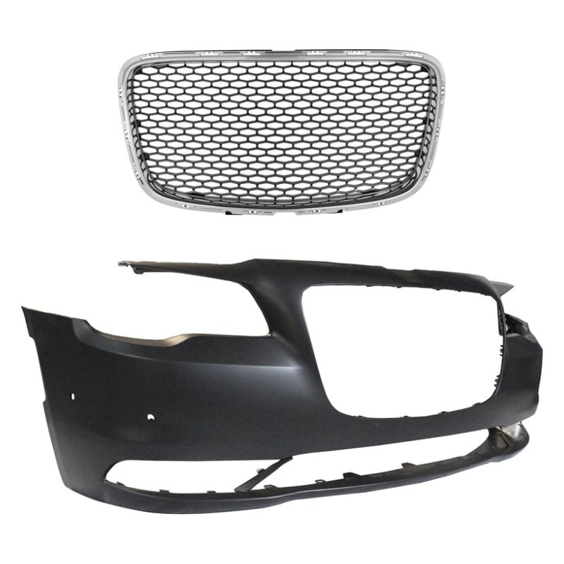 Replace® BNDL-232069 - 2-Piece (Front Bumper Cover, Grille) (Standard Line)