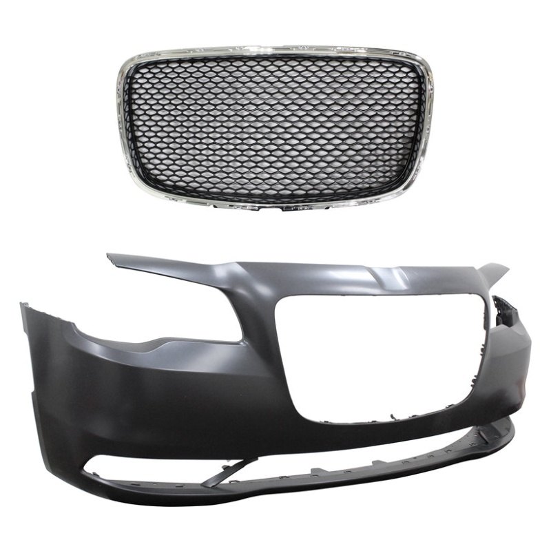 Replace® BNDL-232073 - 2-Piece (Front Bumper Cover, Grille) (Standard Line)