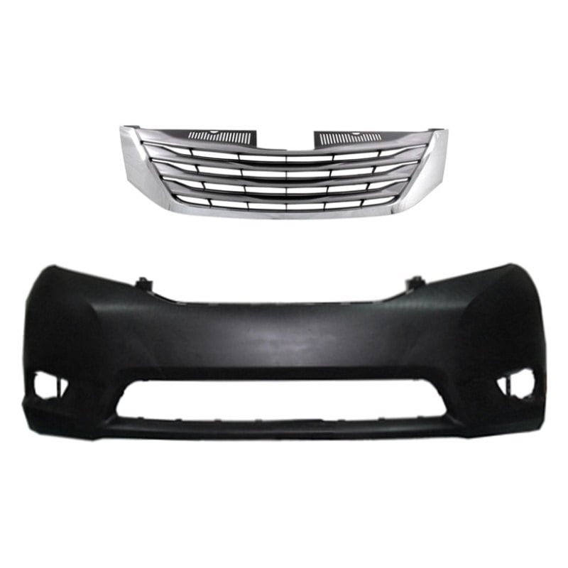 Replace® BNDL-232171 - 2-Piece (Front Bumper Cover, Grille) (Standard Line)