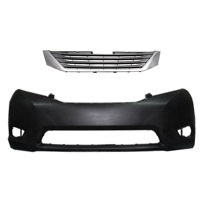 Replace® BNDL-232186 - 2-Piece (Front Bumper Cover, Grille) (Standard Line)