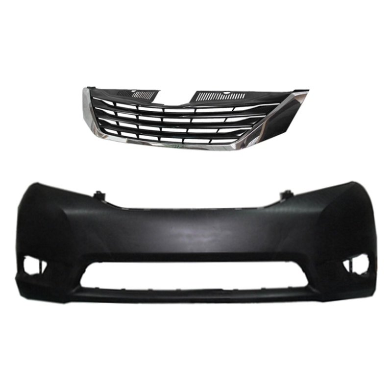 Replace® BNDL-232188 - 2-Piece (Front Bumper Cover, Grille) (Standard Line)