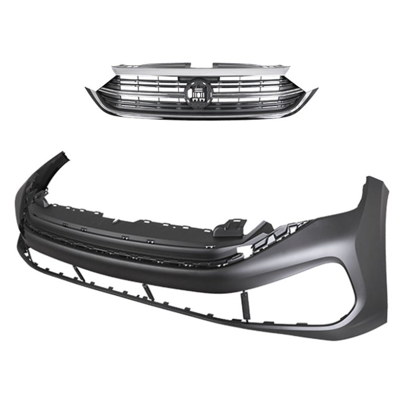 Replace® BNDL-232191 - 2-Piece (Front Bumper Cover, Grille) (Standard Line)