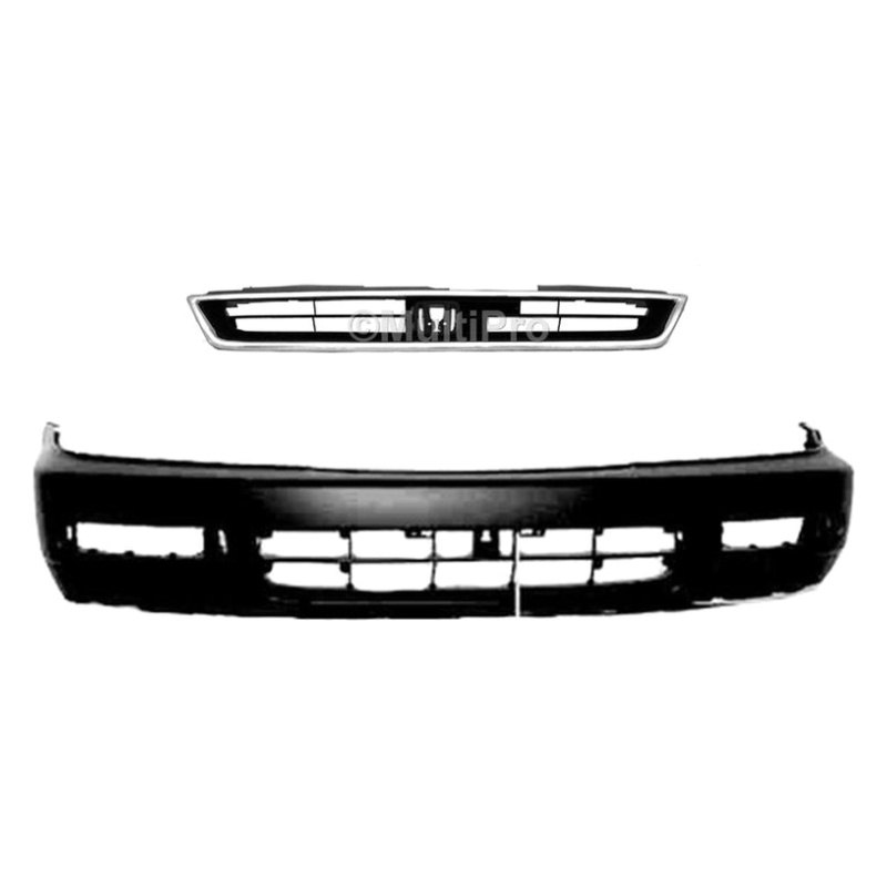 Replace® BNDL-232194 - 2-Piece (Front Bumper Cover, Grille) (Standard Line)