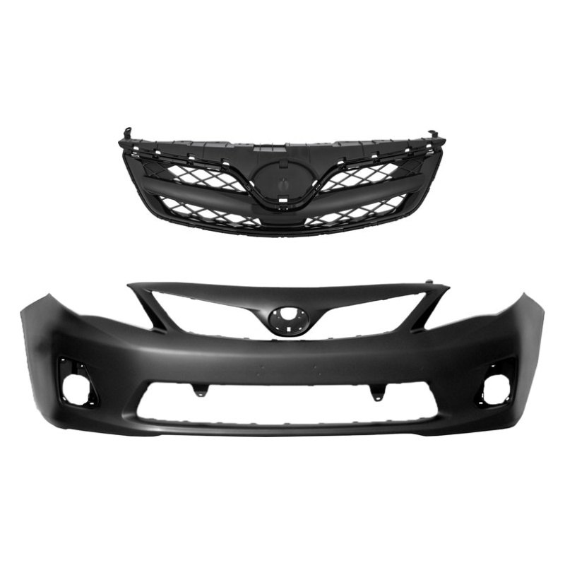 Replace® BNDL-232215 - 2-Piece (Front Bumper Cover, Grille) (Standard Line)