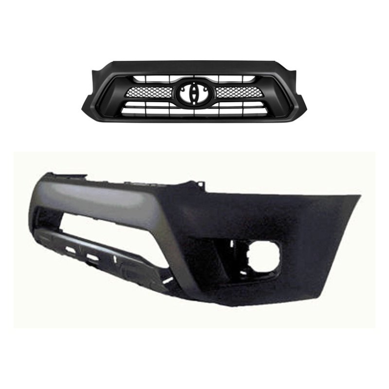 Replace® BNDL-232281 - 2-Piece (Front Bumper Cover, Grille) (Standard Line)