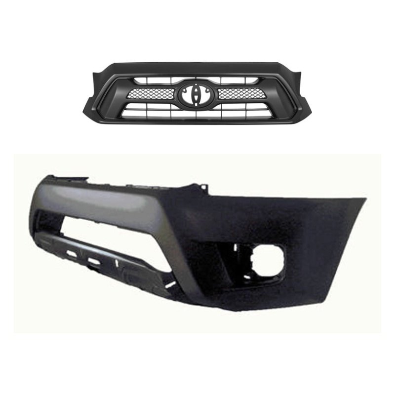 Replace® BNDL-232285 - 2-Piece (Front Bumper Cover, Grille) (Standard Line)