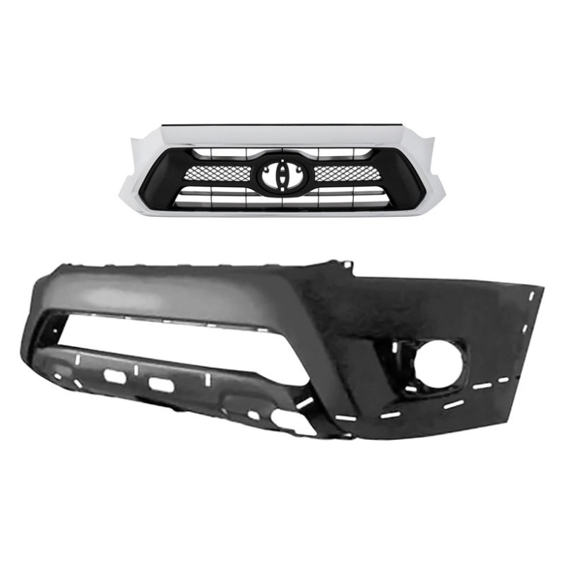 Replace® BNDL-232287 - 2-Piece (Front Bumper Cover, Grille) (Standard Line)