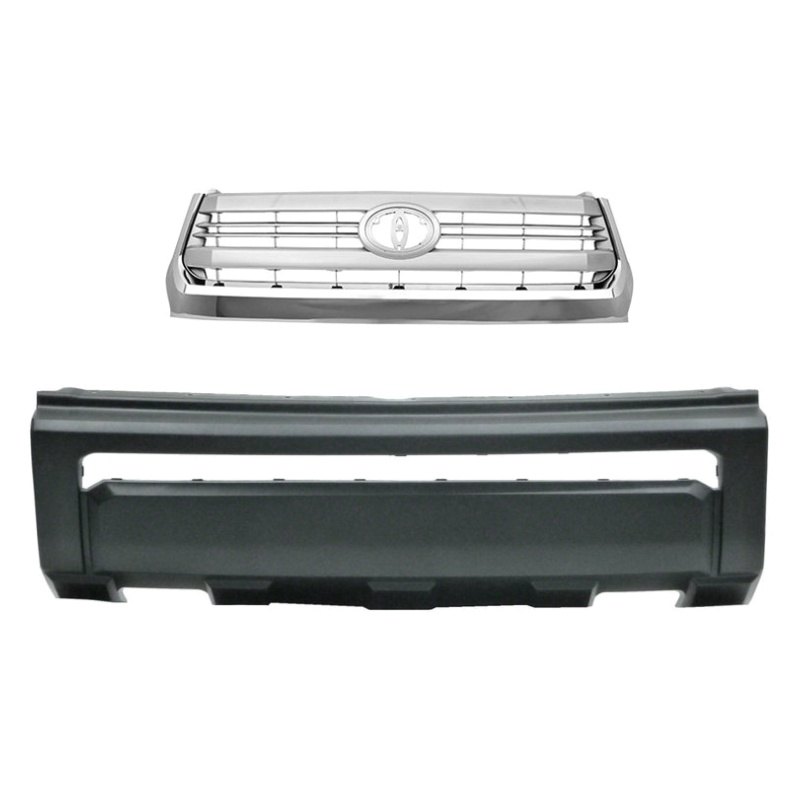 Replace® BNDL-232330 - 2-Piece (Front Bumper Cover, Grille) (Standard Line)
