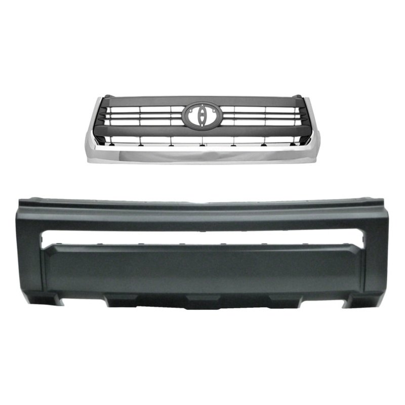 Replace® BNDL-232333 - 2-Piece (Front Bumper Cover, Grille) (Standard Line)