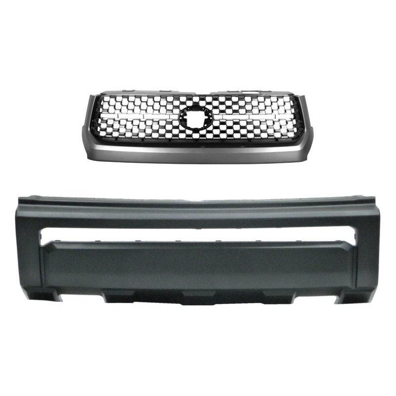 Replace® BNDL-232336 - 2-Piece (Front Bumper Cover, Grille) (Standard Line)