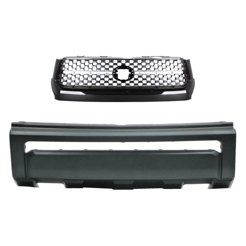 Replace® BNDL-232338 - 2-Piece (Front Bumper Cover, Grille) (Standard Line)