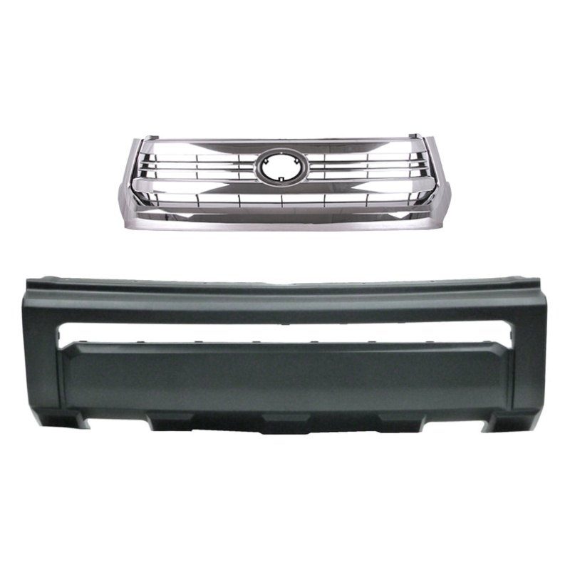 Replace® BNDL-232341 - 2-Piece (Front Bumper Cover, Grille) (Standard Line)