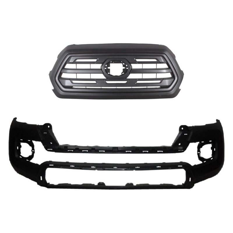 Replace® BNDL-232411 - 2-Piece (Front Bumper Cover, Grille) (Standard Line)