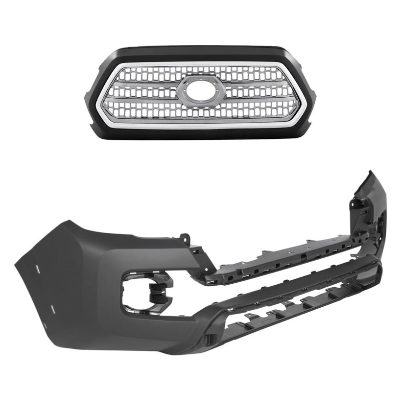 Replace® BNDL-232426 - 2-Piece (Front Bumper Cover, Grille) (Standard Line)