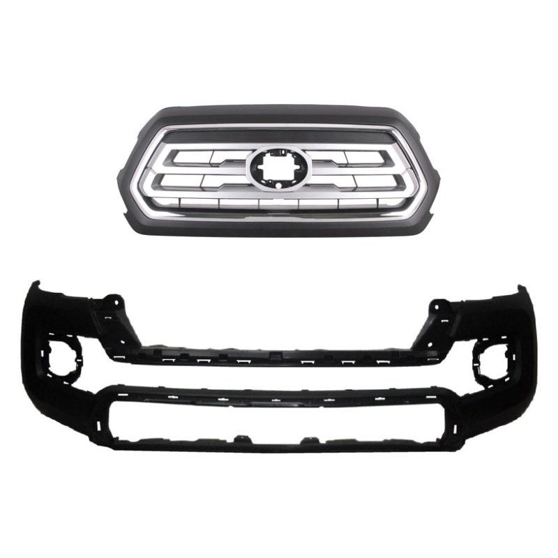 Replace® BNDL-232432 - 2-Piece (Front Bumper Cover, Grille) (Standard Line)