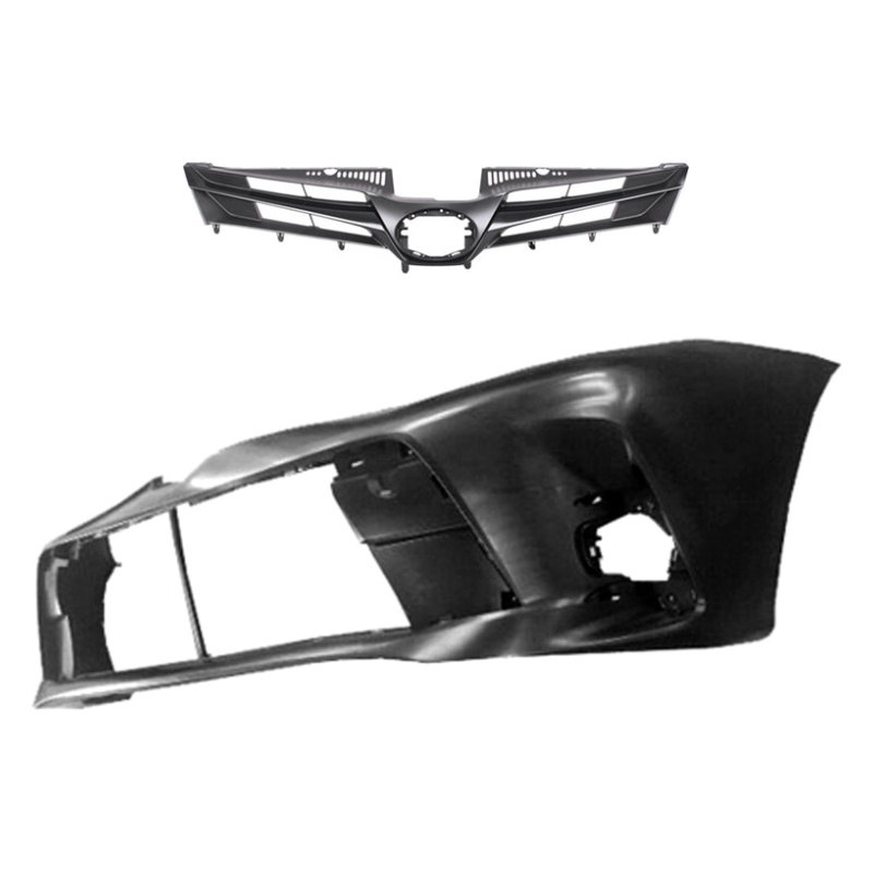 Replace® BNDL-232487 - 2-Piece (Front Bumper Cover, Grille) (Standard Line)