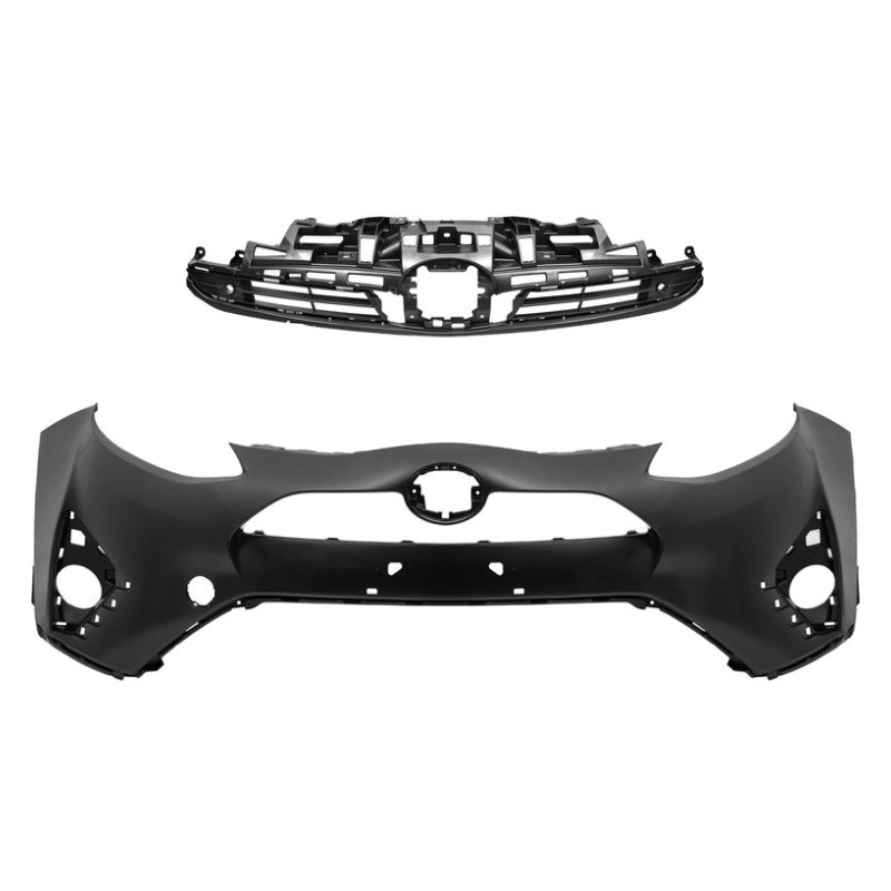 Replace® BNDL-232504 - 2-Piece (Front Bumper Cover, Grille) (Standard Line)