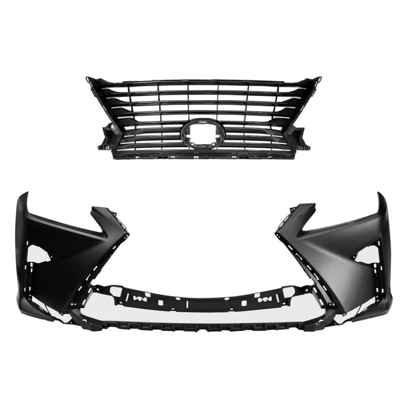 Replace® BNDL-232508 - 2-Piece (Front Bumper Cover, Grille) (CAPA ...