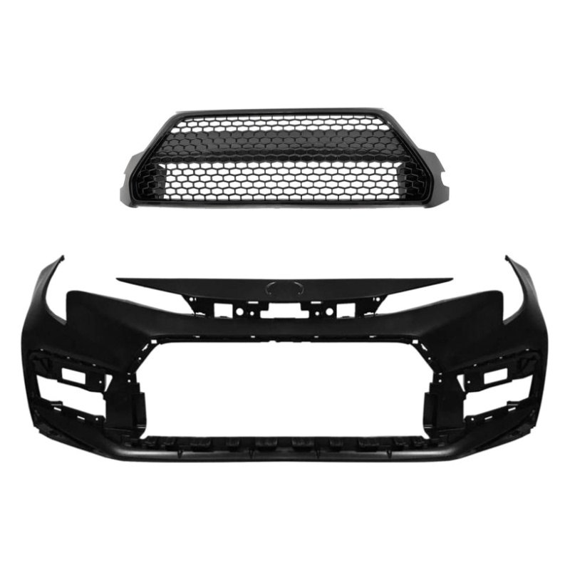 Replace® BNDL-232536 - 2-Piece (Front Bumper Cover, Grille) (Standard Line)
