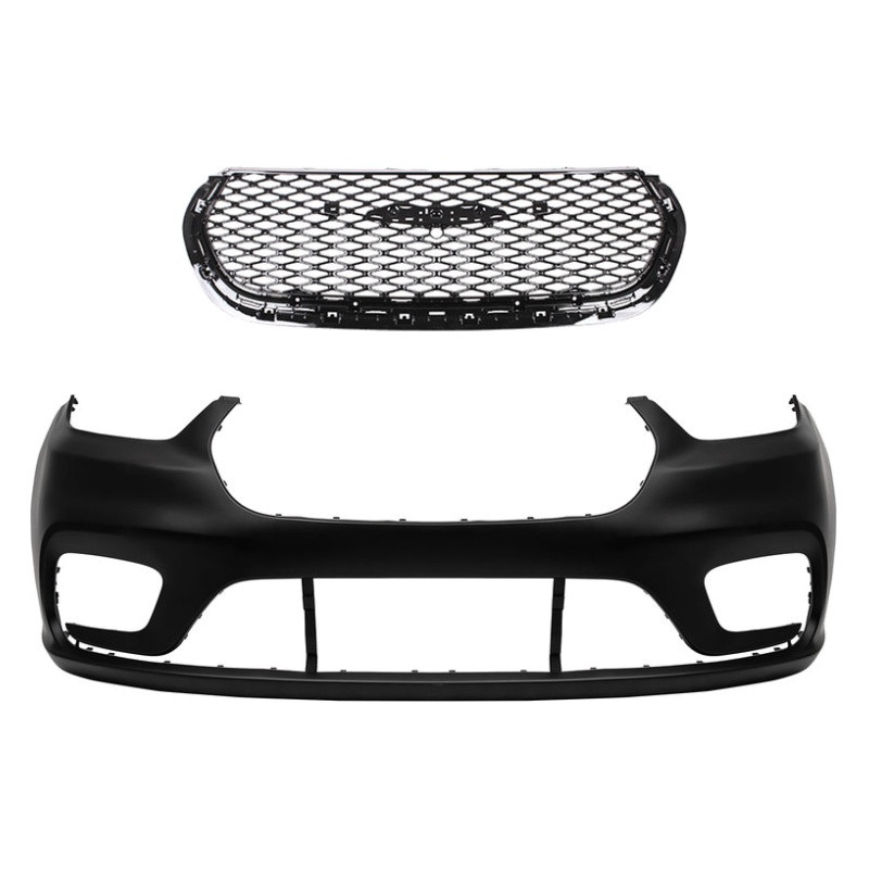 Replace® BNDL-232561 - 2-Piece (Front Bumper Cover, Grille) (CAPA ...