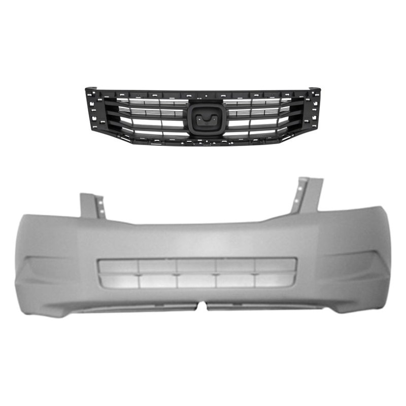 Replace® BNDL-232661 - 2-Piece (Front Bumper Cover, Grille) (Standard Line)