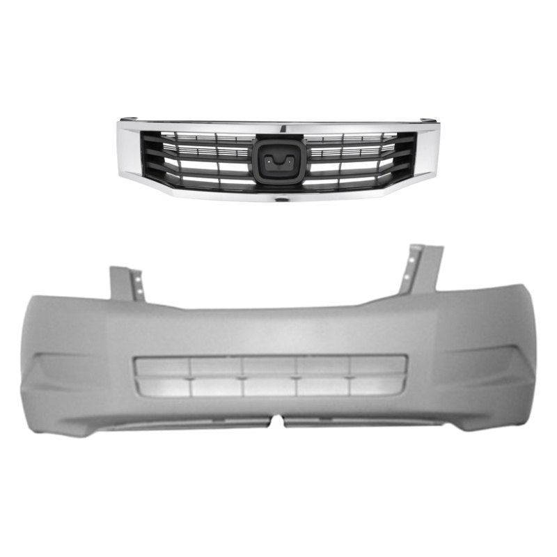 Replace® BNDL-232663 - 2-Piece (Front Bumper Cover, Grille) (Standard Line)