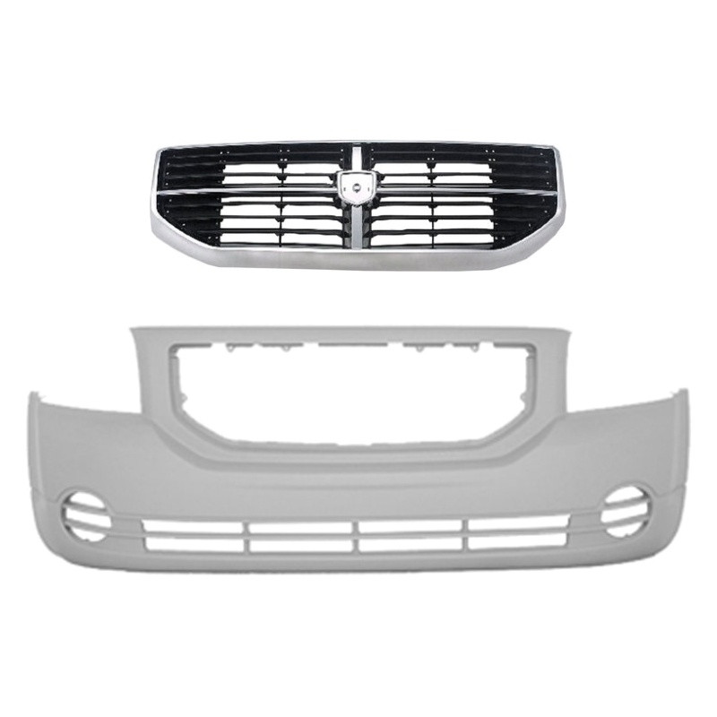Replace® BNDL-232773 - 2-Piece (Front Bumper Cover, Grille) (Platinum Plus)