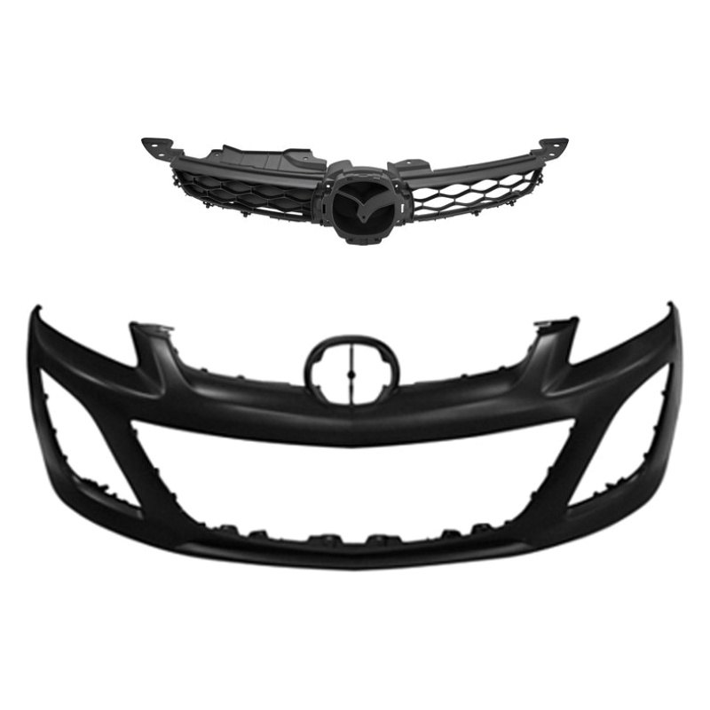 Replace® BNDL-232781 - 2-Piece (Front Bumper Cover, Grille) (Standard Line)