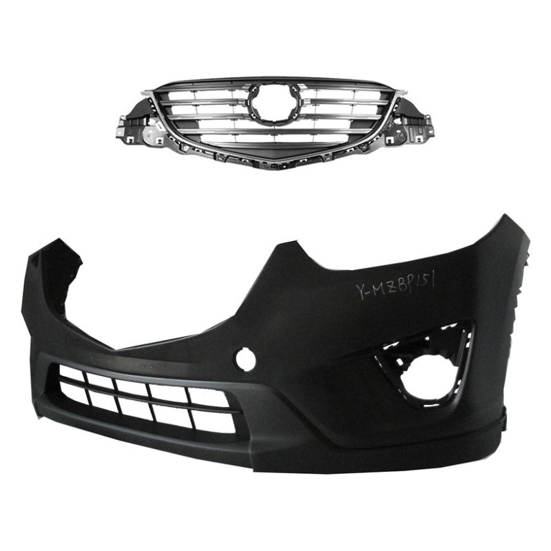 Replace® BNDL-232797 - 2-Piece (Front Bumper Cover, Grille) (Standard Line)
