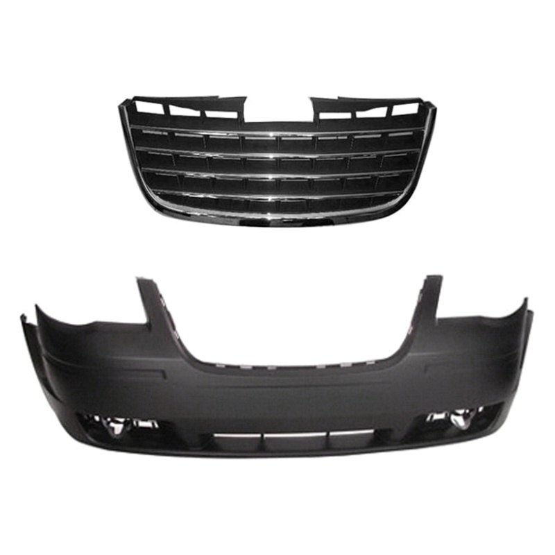 Replace® BNDL-232804 - 2-Piece (Front Bumper Cover, Grille) (Platinum Plus)