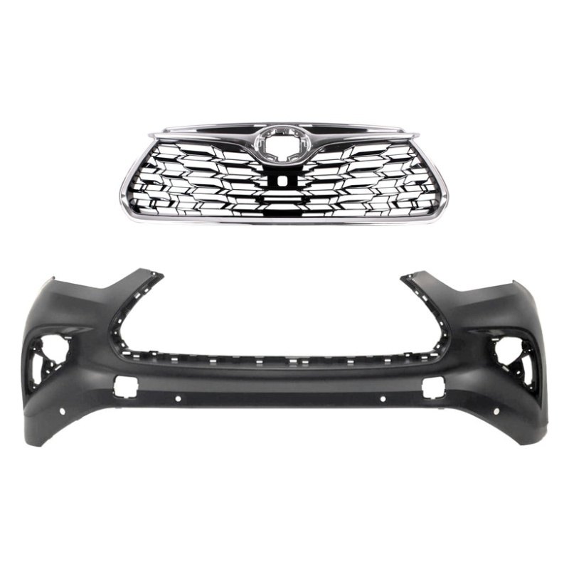 Replace® BNDL-232831 - 2-Piece (Front Bumper Cover, Grille) (Standard Line)