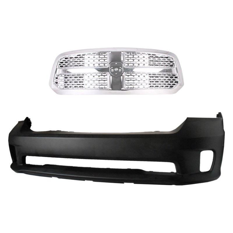 Replace® BNDL-232852 - 2-Piece (Front Bumper Cover, Grille) (Platinum Plus)