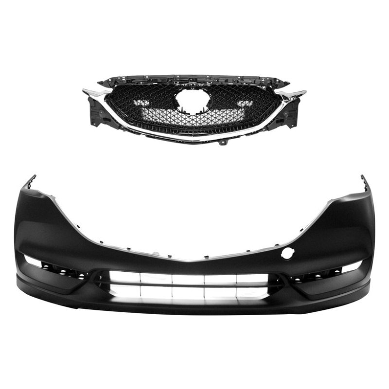 Replace® BNDL-232908 - 2-Piece (Front Bumper Cover, Grille) (Standard Line)