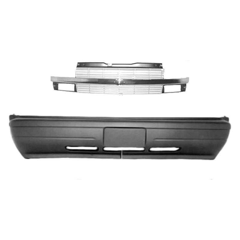 Replace® BNDL-232953 - 2-Piece (Front Bumper Cover, Grille) (Standard Line)