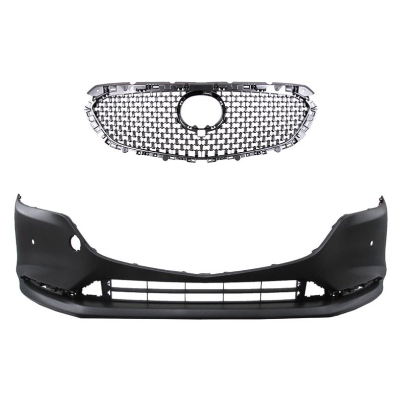 Replace® BNDL-232974 - 2-Piece (Front Bumper Cover, Grille) (Standard Line)