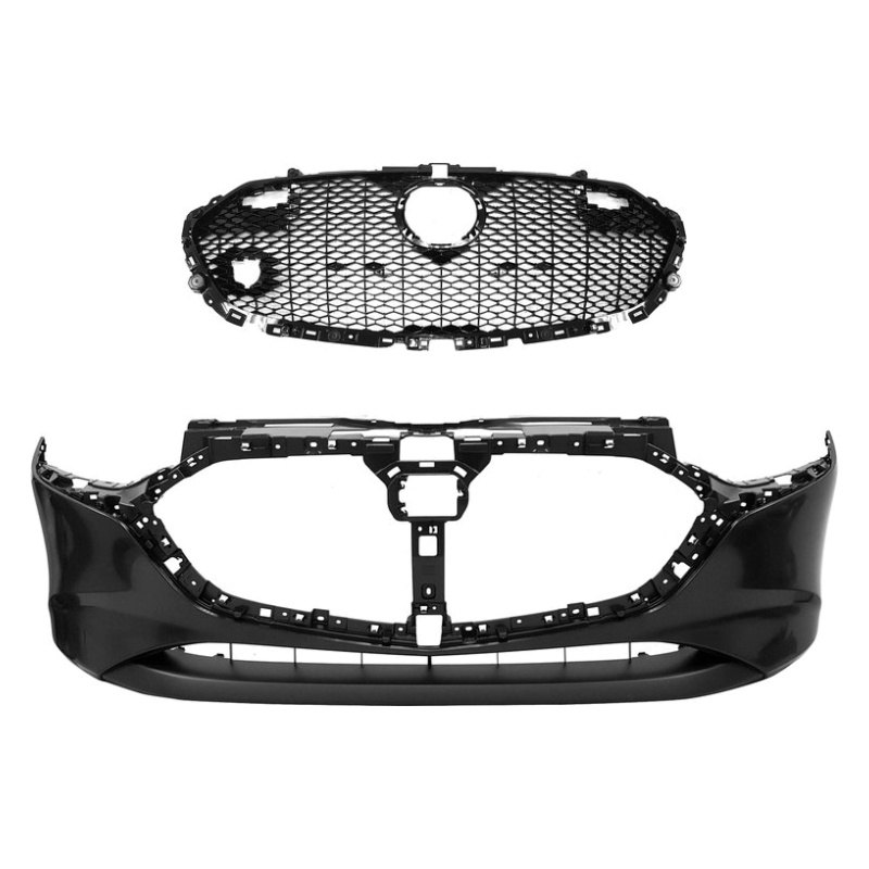 Replace® BNDL-232987 - 2-Piece (Front Bumper Cover, Grille) (Standard Line)