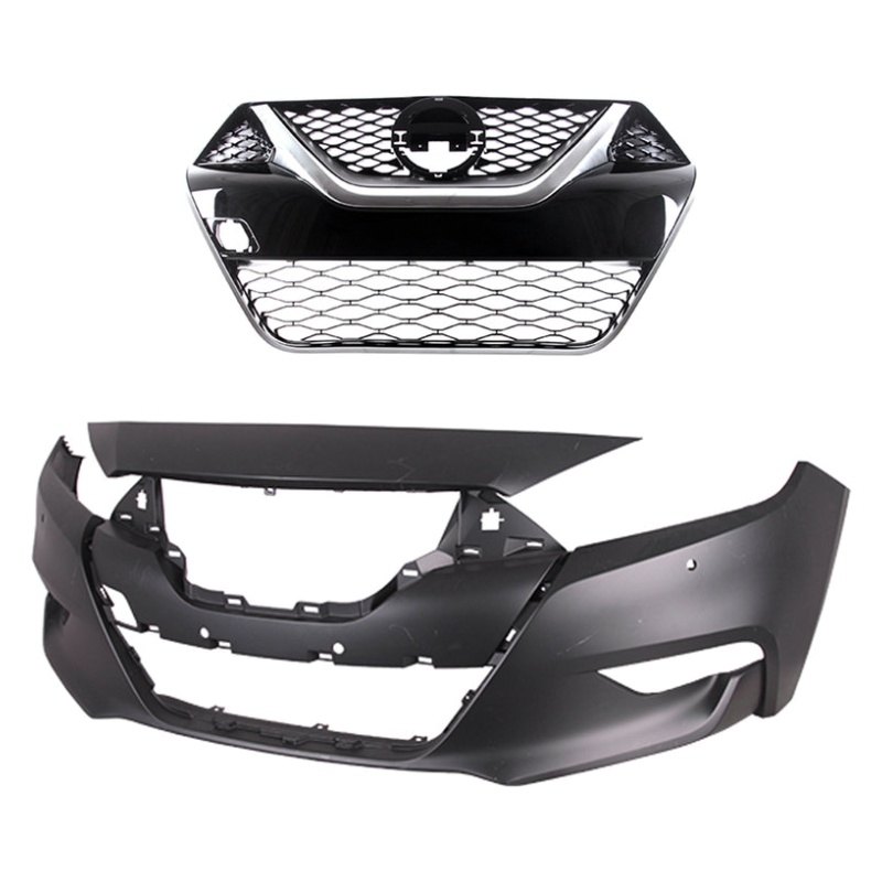 Replace® BNDL-232989 - 2-Piece (Front Bumper Cover, Grille) (Platinum Plus)