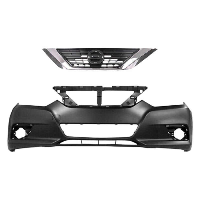Replace® BNDL-232990 - 2-Piece (Front Bumper Cover, Grille) (Platinum Plus)
