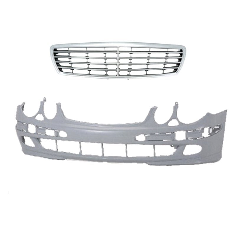 Replace® BNDL-233070 - 2-Piece (Front Bumper Cover, Grille) (Standard Line)