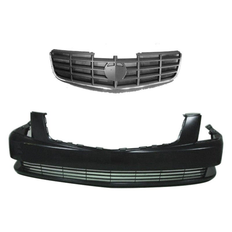Replace® BNDL-233083 - 2-Piece (Front Bumper Cover, Grille) (Brand New OE)