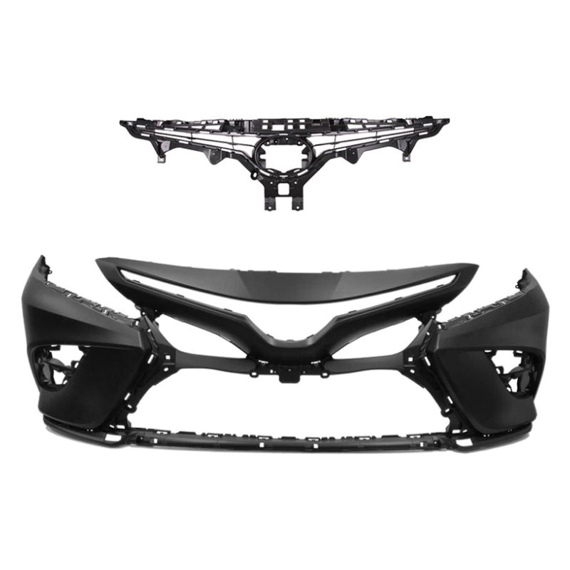 Replace® BNDL-233216 - 2-Piece (Front Bumper Cover, Grille) (Platinum Plus)