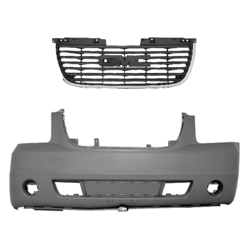Replace® BNDL-233284 - 2-Piece (Front Bumper Cover, Grille) (Brand New OE)