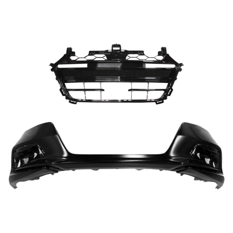 Replace® BNDL-233327 - 2-Piece (Front Bumper Cover, Grille) (Standard Line)