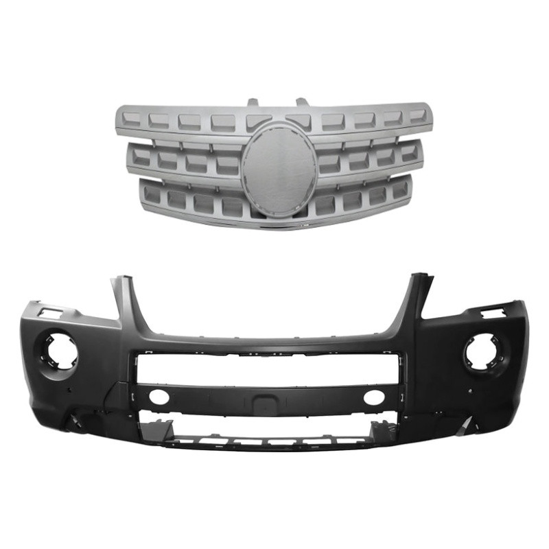 Replace® BNDL-233514 - 2-Piece (Front Bumper Cover, Grille) (Standard Line)